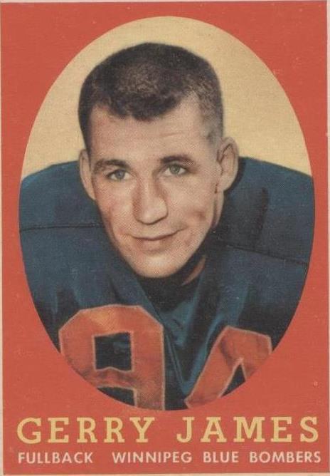 1958 Topps CFL - Gerry James #45 for sale online | eBay