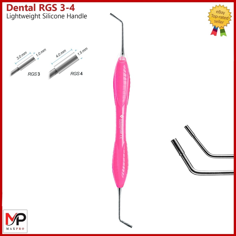 RGS 3-4 Dental Crown Preparation Instrument Silicone Handle Ceramic ...