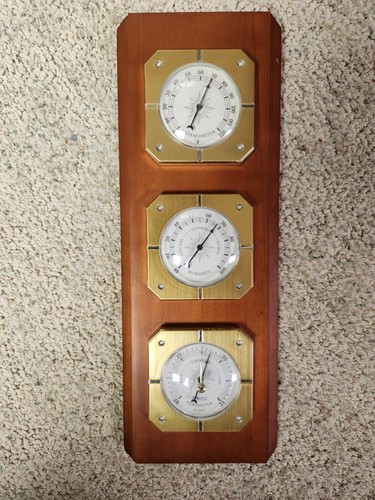Vintage Springfield Weather Station Barometer Thermometer Humidity USA ...