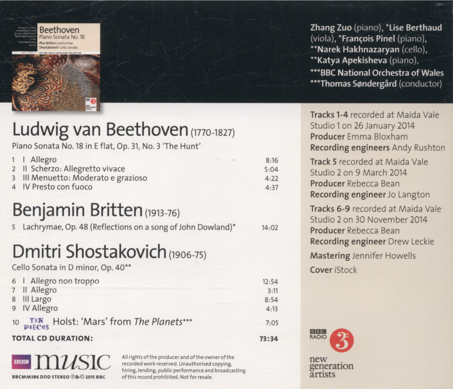 Beethoven, Britten, Shostakovich: Chamber Works CD | eBay Australia
