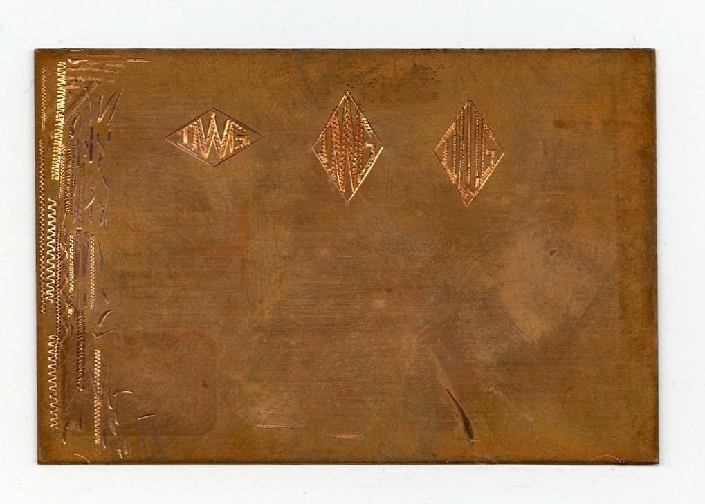 Engraving Practice Plate Number 2 | eBay