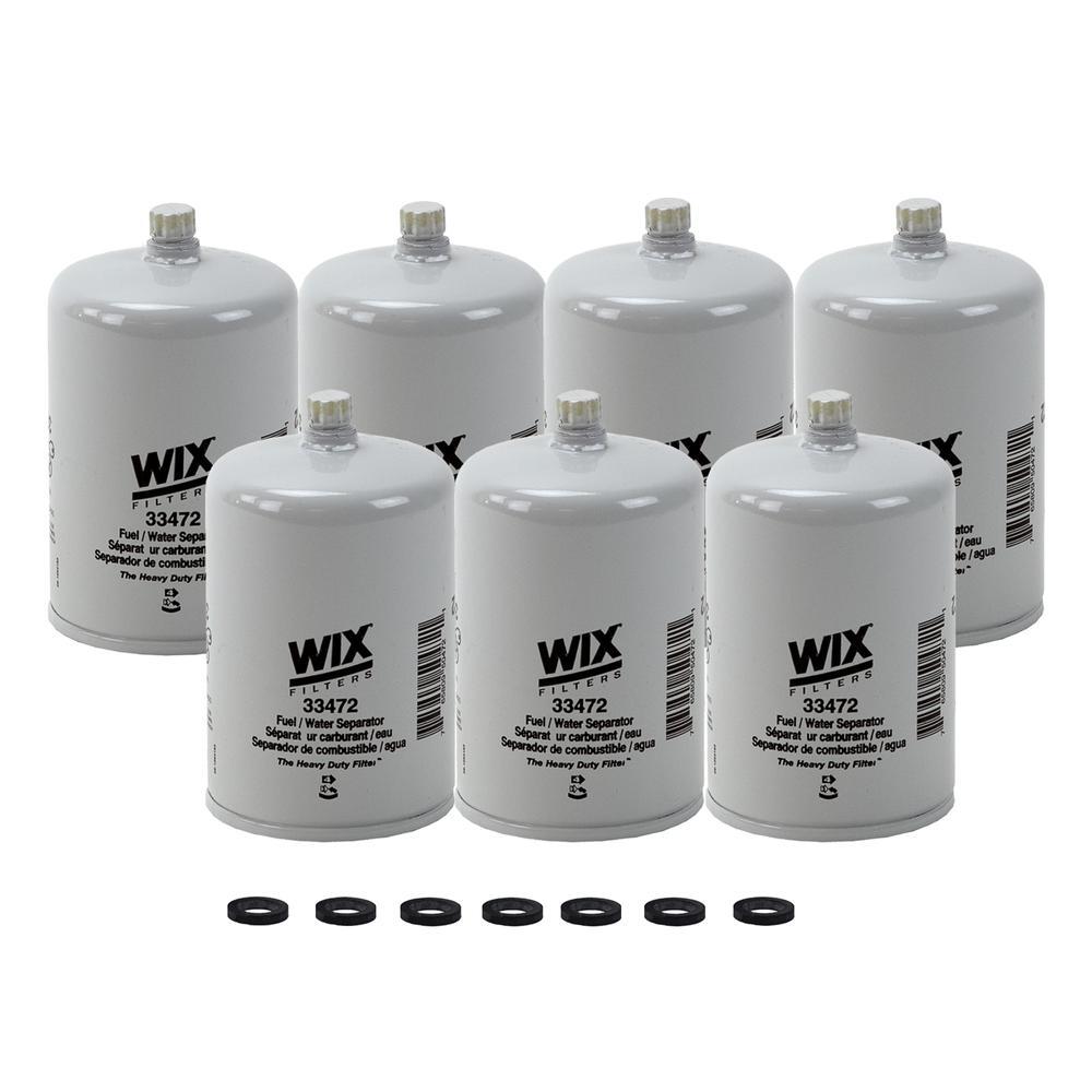 WIX Set of 7 Fuel Water Separator Filters for Audi Blue Bird Chevy Ford ...