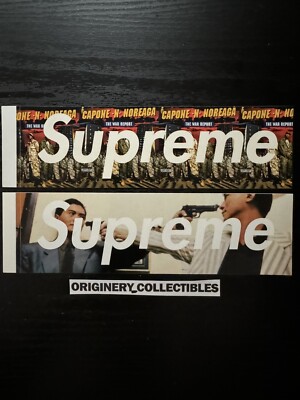 100% Authentic Supreme CNN War Report + Killer Box Logo Sticker FW16 ...