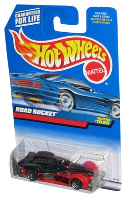Hot Wheels Road Rocket (1998) Black & Red Collector Toy Car #1099 | eBay