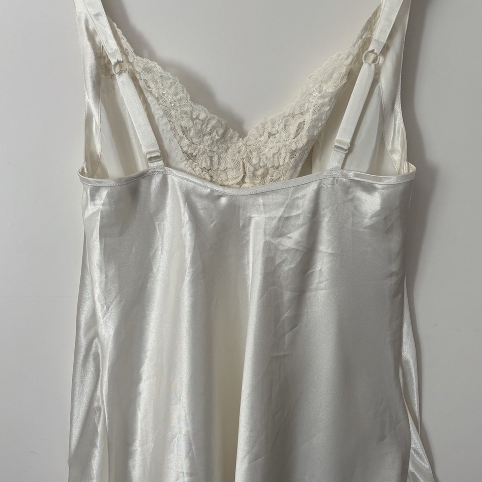 Vintage Victoria’s Secret Satin Ivory Negligee Size Medium Sequins | eBay