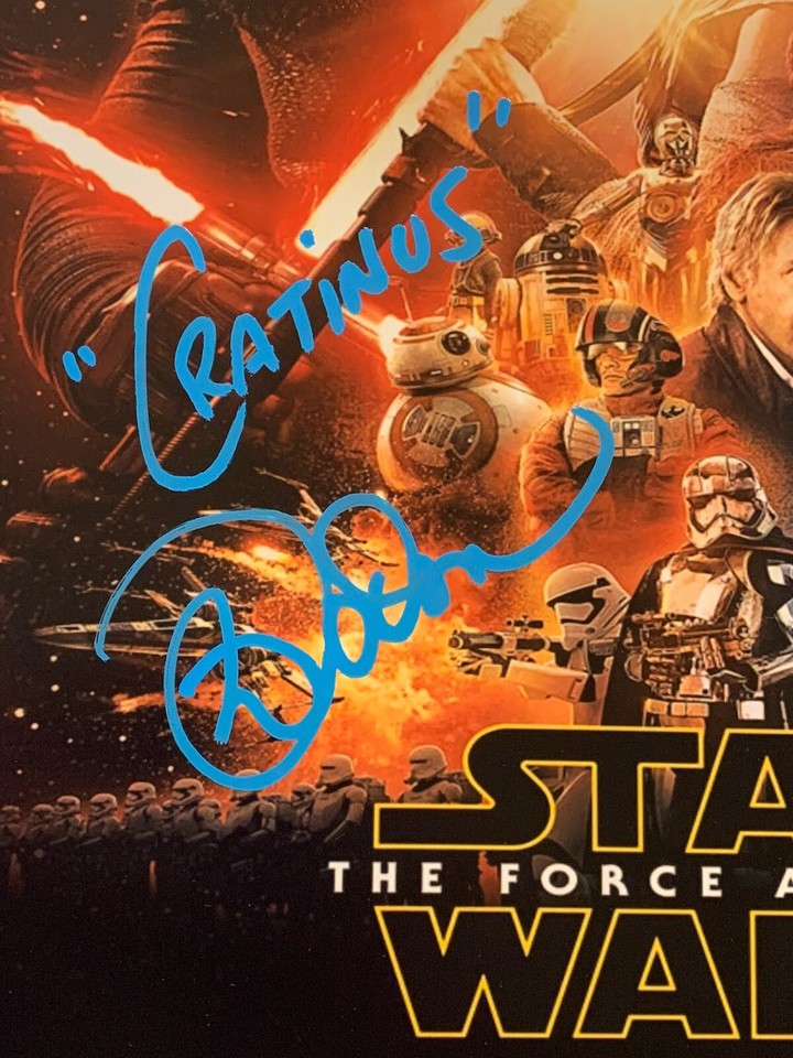 Mark Dodson SIGNED Star Wars Force Awakens 11x14 Photo "Cratinus" EXACT ...