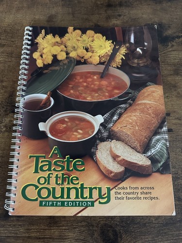 Vintage 1992 A Taste Of The Country Cookbook Recipes Cook Book Cooking ...