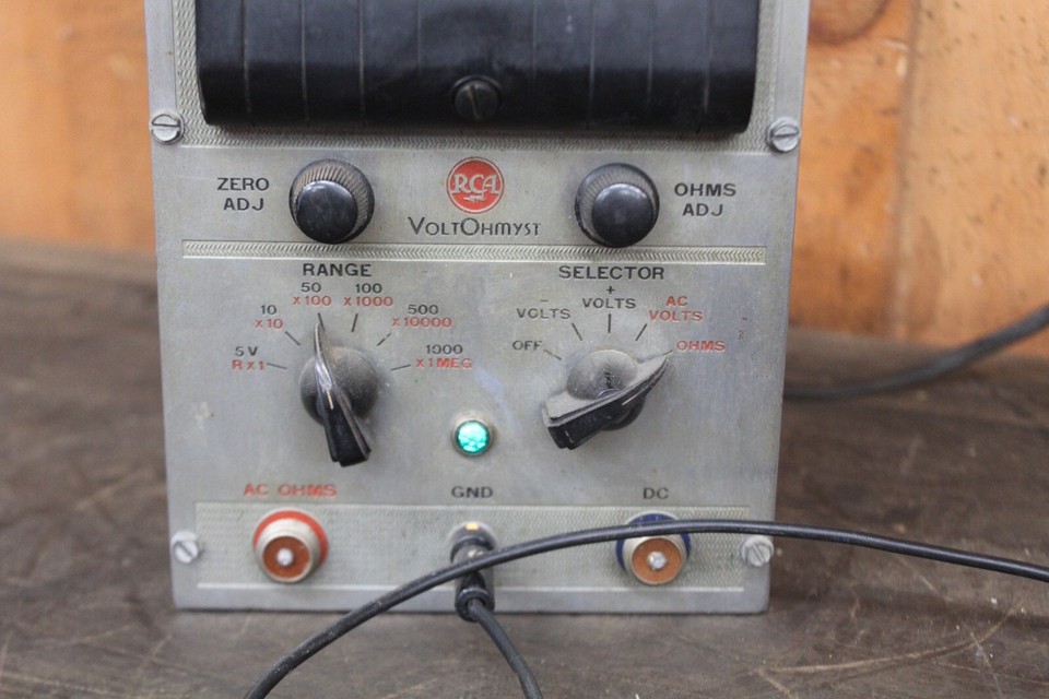 Vintage RCA Battery VoltOhmyst Vacuum Tube Voltmeter Type 195-A | eBay