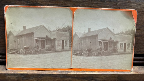 MICHIGAN Stereoview Thompson's Hardware Store Ransom MI 1870s | eBay