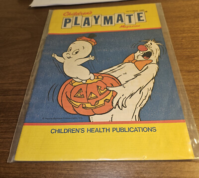 Oct 1980 Children's Playmate Magazine Halloween Casper the Friendly ...