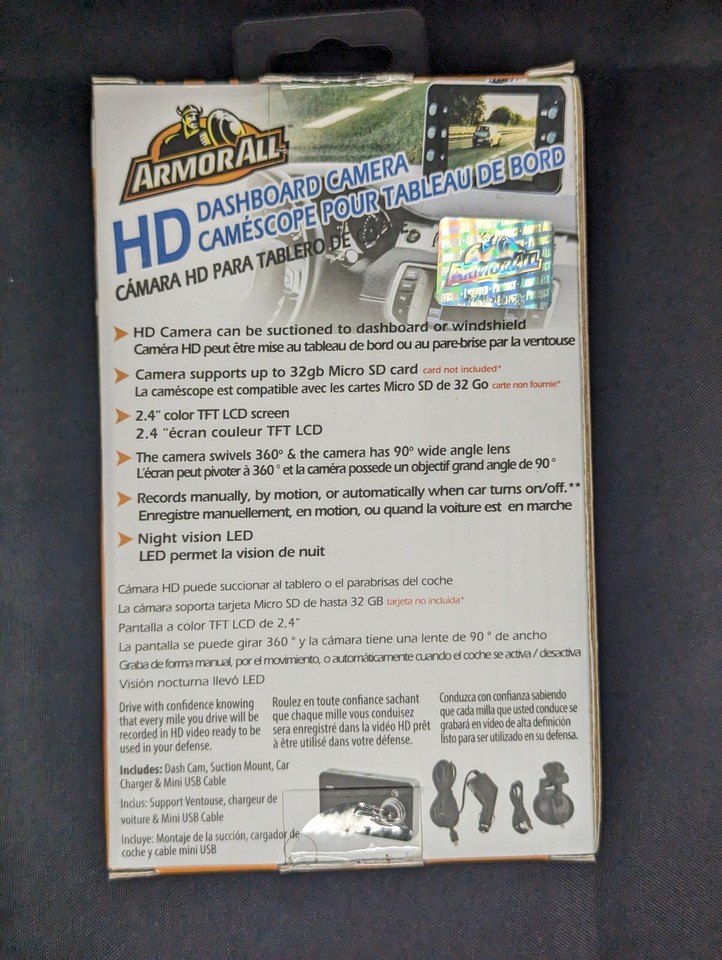 Armor All Dashboard Camera | eBay