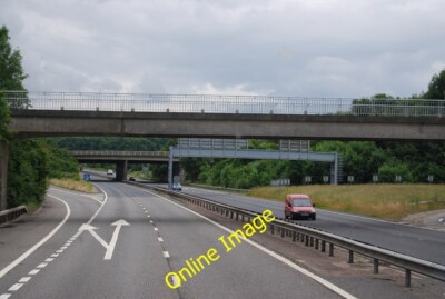 Photo 6x4 Footbridge over the M25 spur Dryhill/TQ4955 c2013 | eBay UK