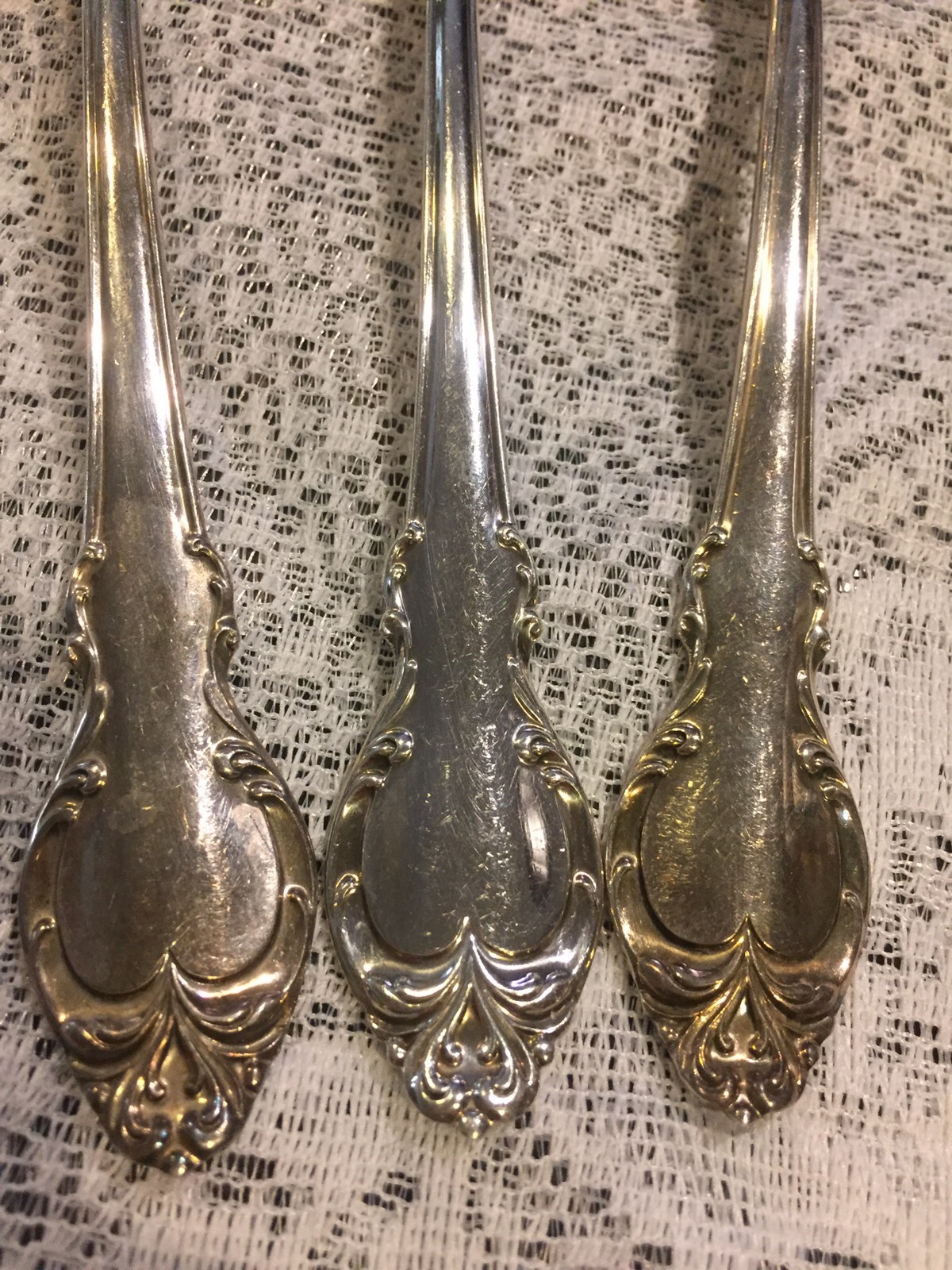 Holmes & Edwards IS Deep Silver Fashion Serving Spoon and Fork | eBay