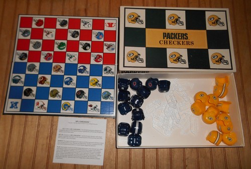 Vintage 1993 Green Bay Packers vs Chicago Bears NFL Helmet Checkers ...