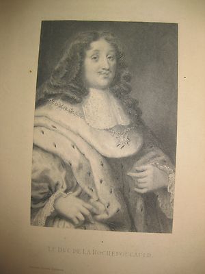 Antique Lithograph Duc de la Rochefoucauld, Paris, France | eBay