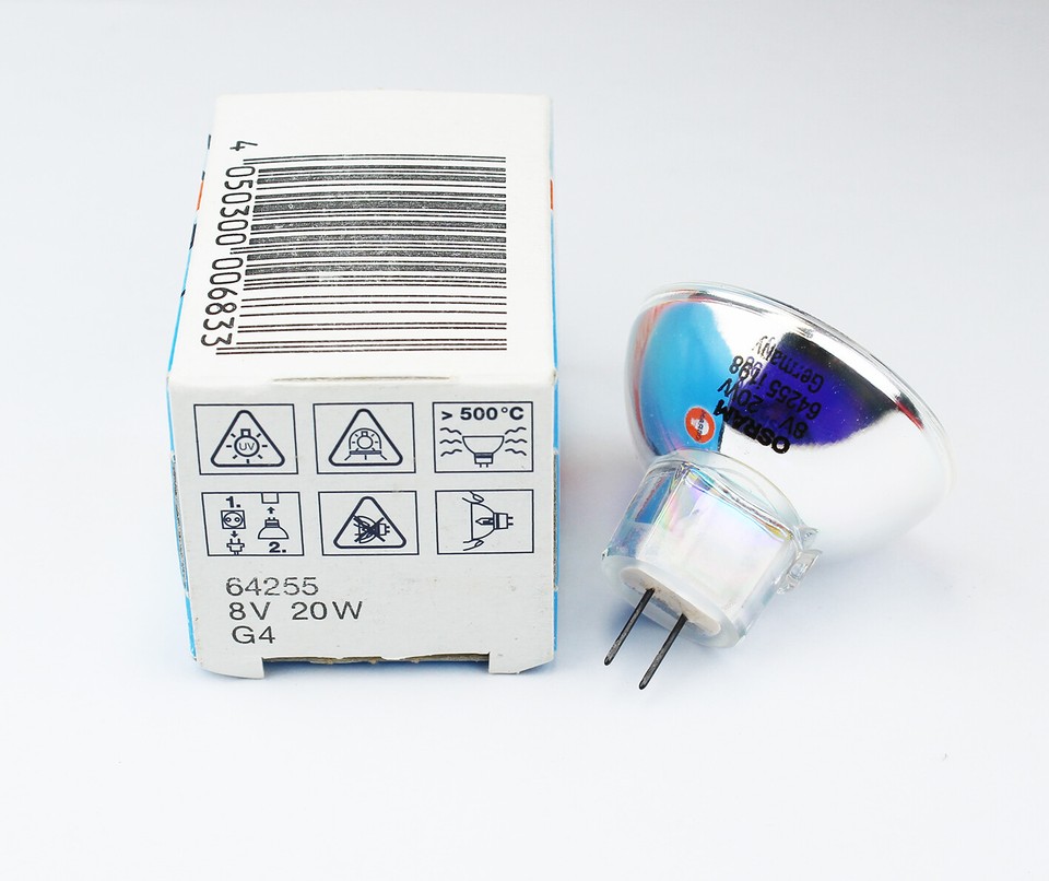 OSRAM 64255 8V 20W Cup lamp GZ4 halogen bulb Leica microscope light | eBay
