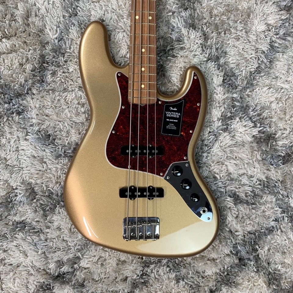 Fender Vintera '60s Jazz Bass, Pau Ferro Fingerboard, Firemist Gold | eBay
