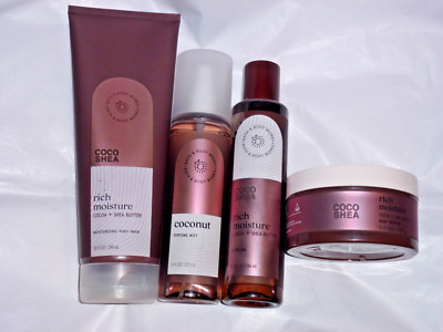 Bath & Body Works WELLNESS COCO SHEA Perfume Mist+ Wash + Body Oil ...