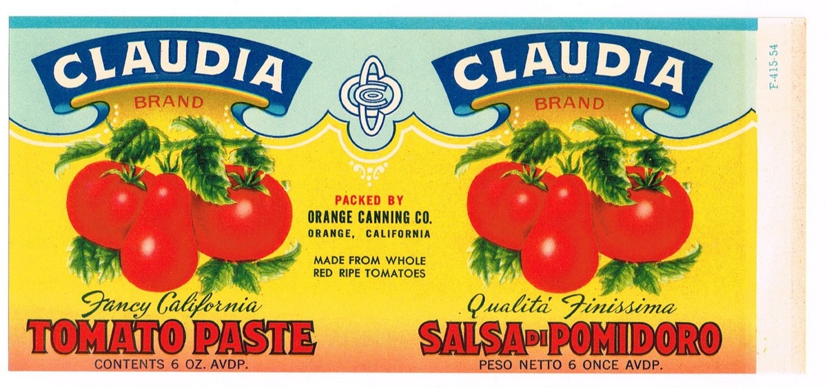 Tomato For Canning Labels