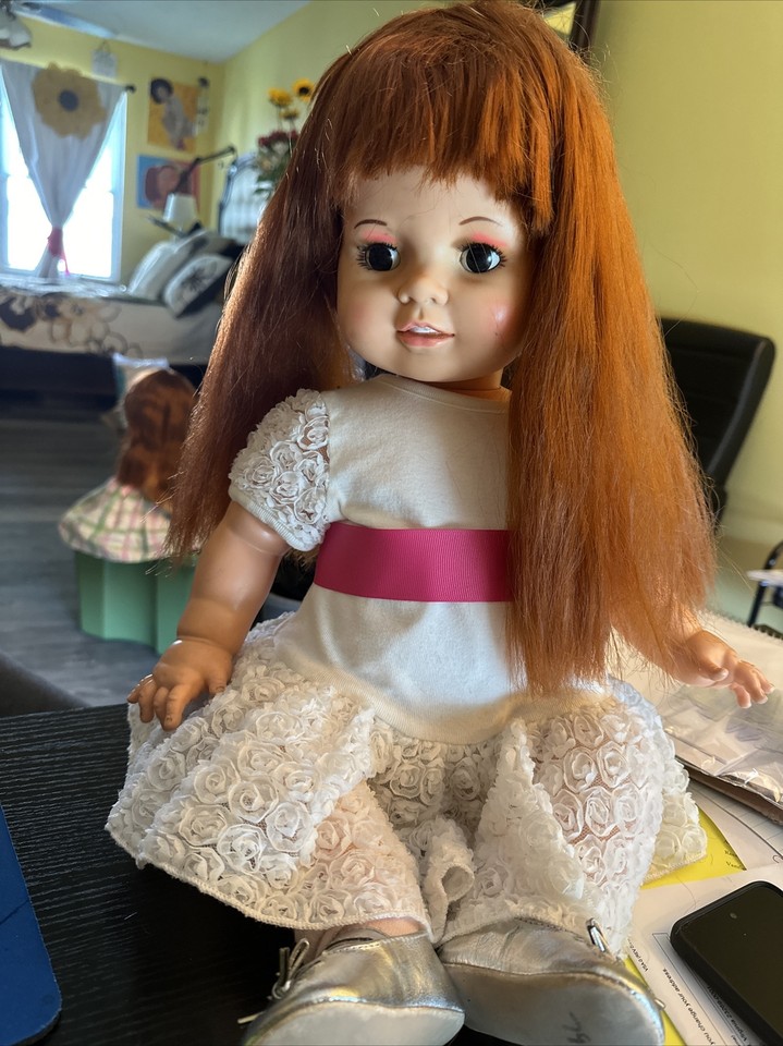 Vintage Baby Crissy Doll 24" Red Growing Hair Chrissy Ideal Toy Corp ...