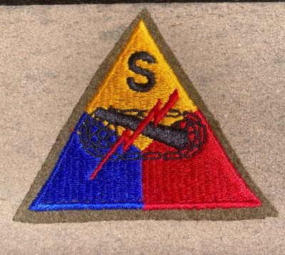 WW2 US Army Military Armored School Woolie Shoulder Patch Insignia | eBay