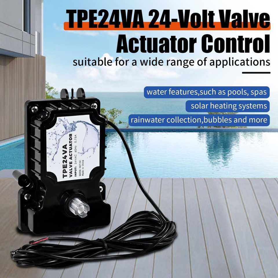 24-Volt Pool Valve Actuator, TPE24VA 24-Volt Valve Actuator Control ...