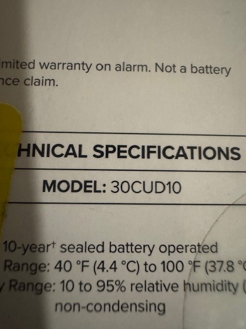 Kidde Smoke And Carbon Monoxide Alarm - Model 30CUD10 BRAND NEW | eBay