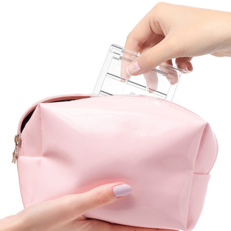 2 Pcs Plastic Empty Eyeshadow Pallet Compact Refillable Makeup ...