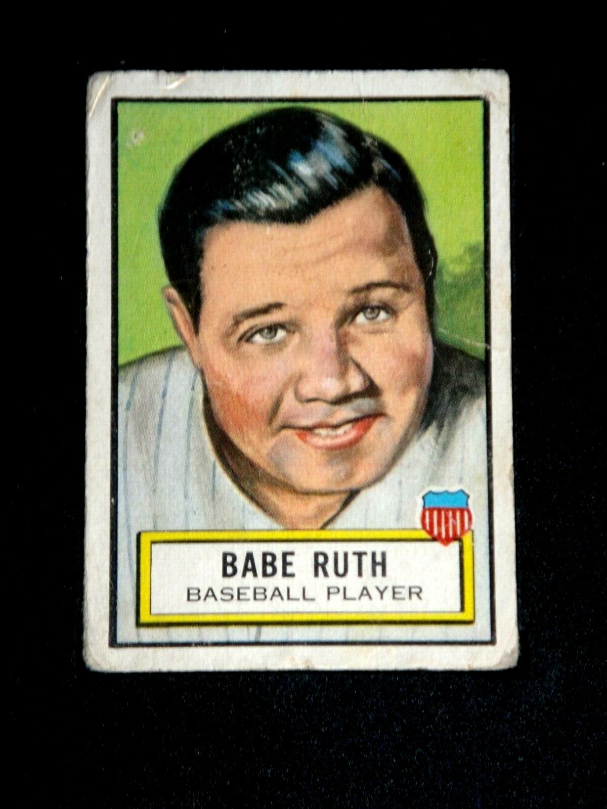 ORIGINAL BABE RUTH 1952 TOPPS LOOK N SEE CARD #15 SGC 2 NEW YORK ...