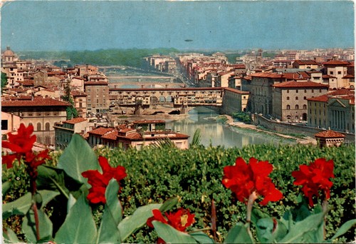 Vintage Florence postcard with stunning view, ship accessible | eBay