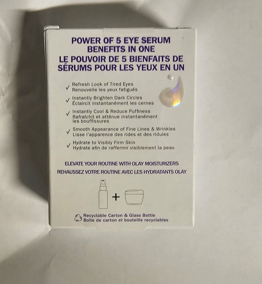 Olay Super Eyes Daily Eye Serum Fragrance-Free 13.5ml/0.45oz. New In ...