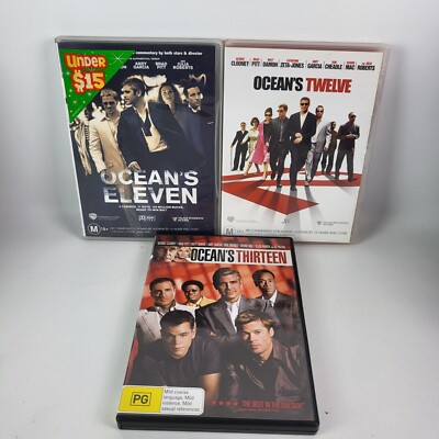 Ocean's 11,12 & 13 - Brad Pitt - DVD - Region 4 - Free Postage ...