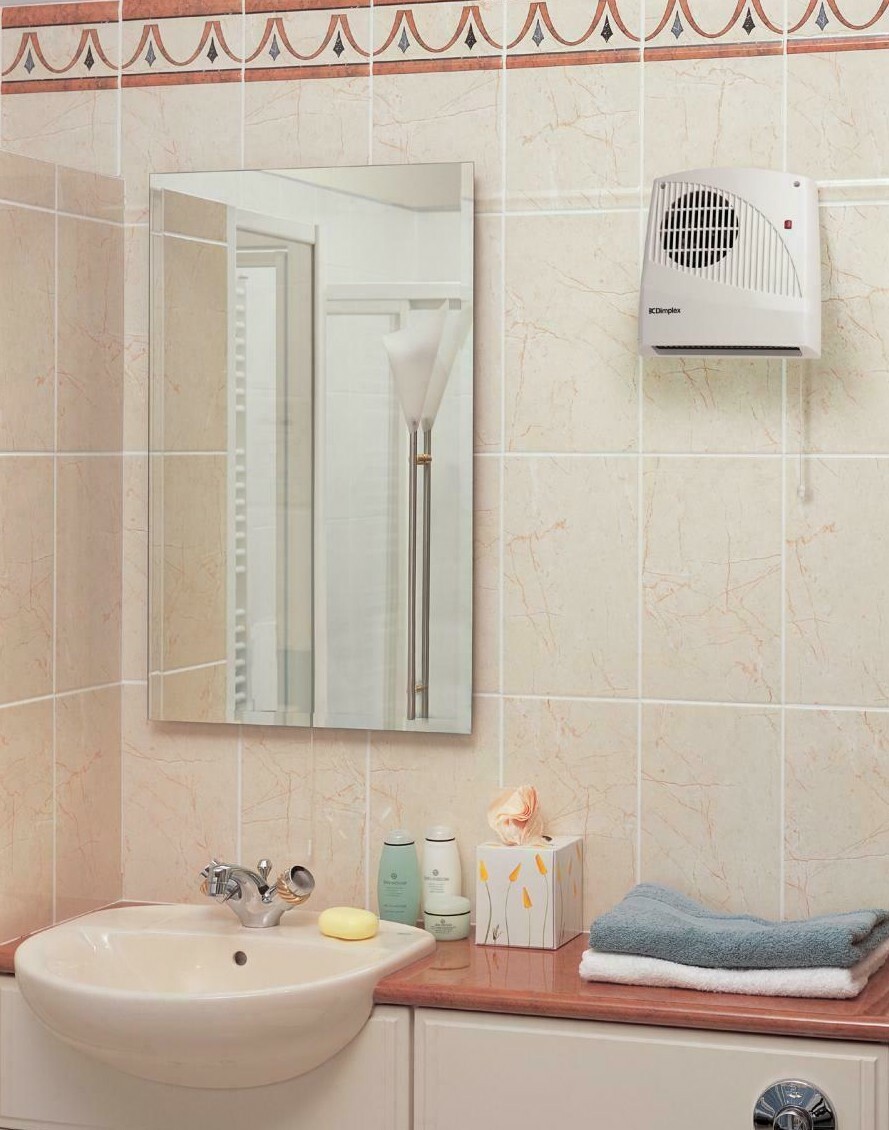 Dimplex FX20VE 2kW Bathroom Downflow Fan Heater - Wall Mounted Pull ...