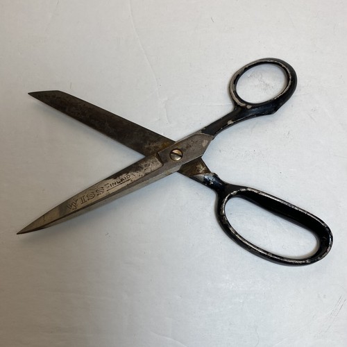 AS IS - Vintage Wiss 37 1/2 Inlaid Scissors Shears - Worn - Rust - Cut ...