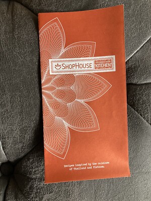 Shop House Asian Eatery By Chipotle Menu Brochure | eBay