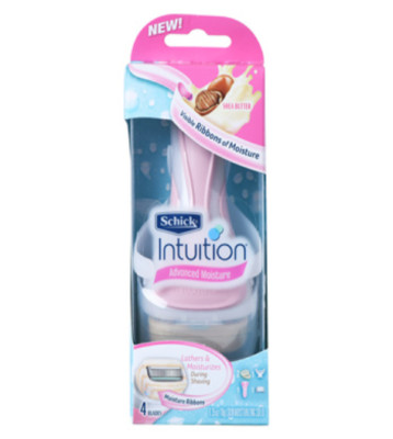 Schick Intuition Advanced Moisture, Shea Butter Razor Handle + 1 ...