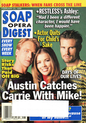 SOAP OPERA DIGEST February 23 1999 Roark Critchlow Christie Clark ...