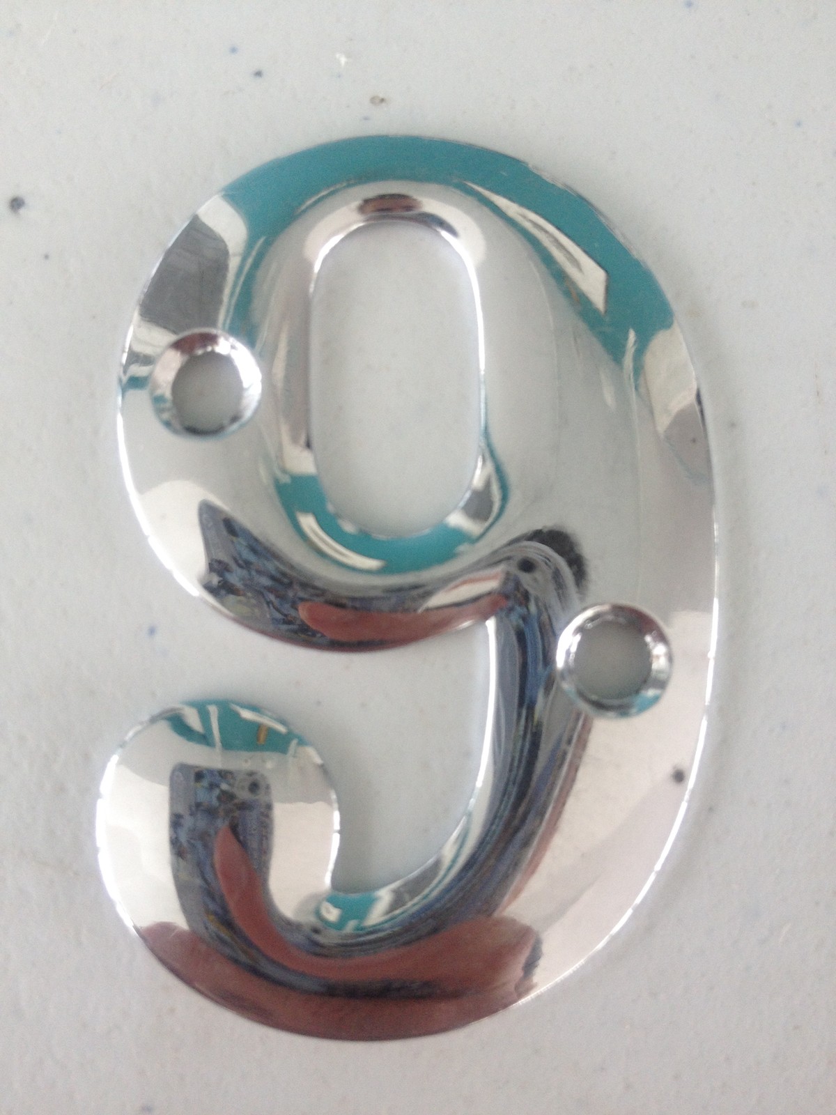 MODERN STYLISH CHROME DOOR NUMBERS FRONT BACK GARAGE FENCE GATE HOTEL ...