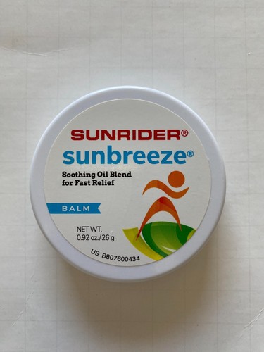 1 LARGE Jar Sunrider SunBreeze BALM (0 .92 oz./26 g ) Menthol Herb ...