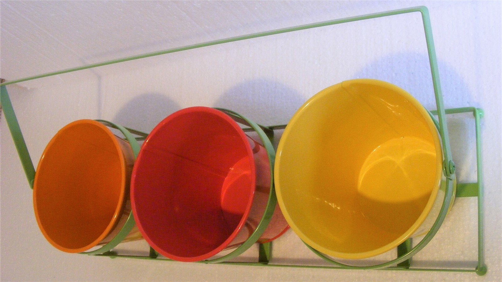 3 Metal Plant Pot Holders Desk Tidy Utensil Storage Pots Indoor Herb ...