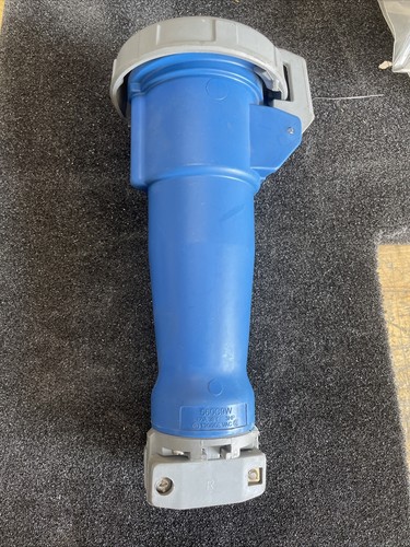 1- HUBBELL 560C9W Female Connector Body, 60A 3-Phase Wye 120/208V AC ...