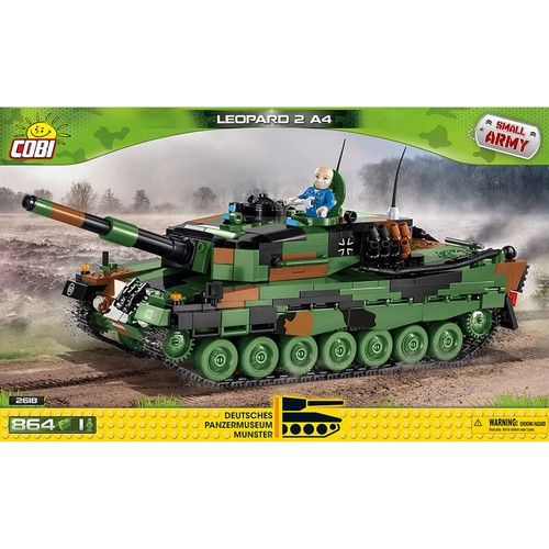 COBI Tank Museum German Army Leopard 2 A4 Tank Model Building Block Set ...