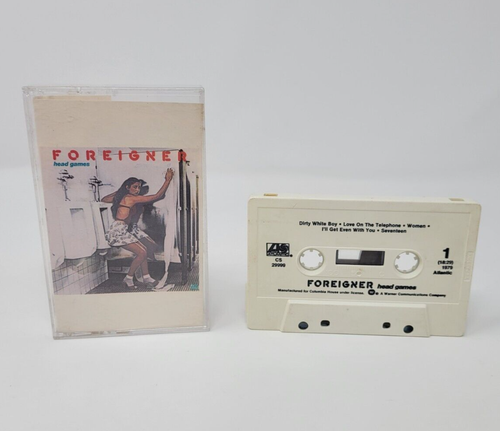 FOREIGNER HEAD GAMES Cassette Tape OG 1979 Classic Rock Pop Rare Works ...