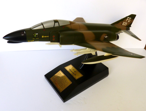USAF F-4C Phantom II Col. Robin Olds Pilot Wood Model Jet Fighter | eBay