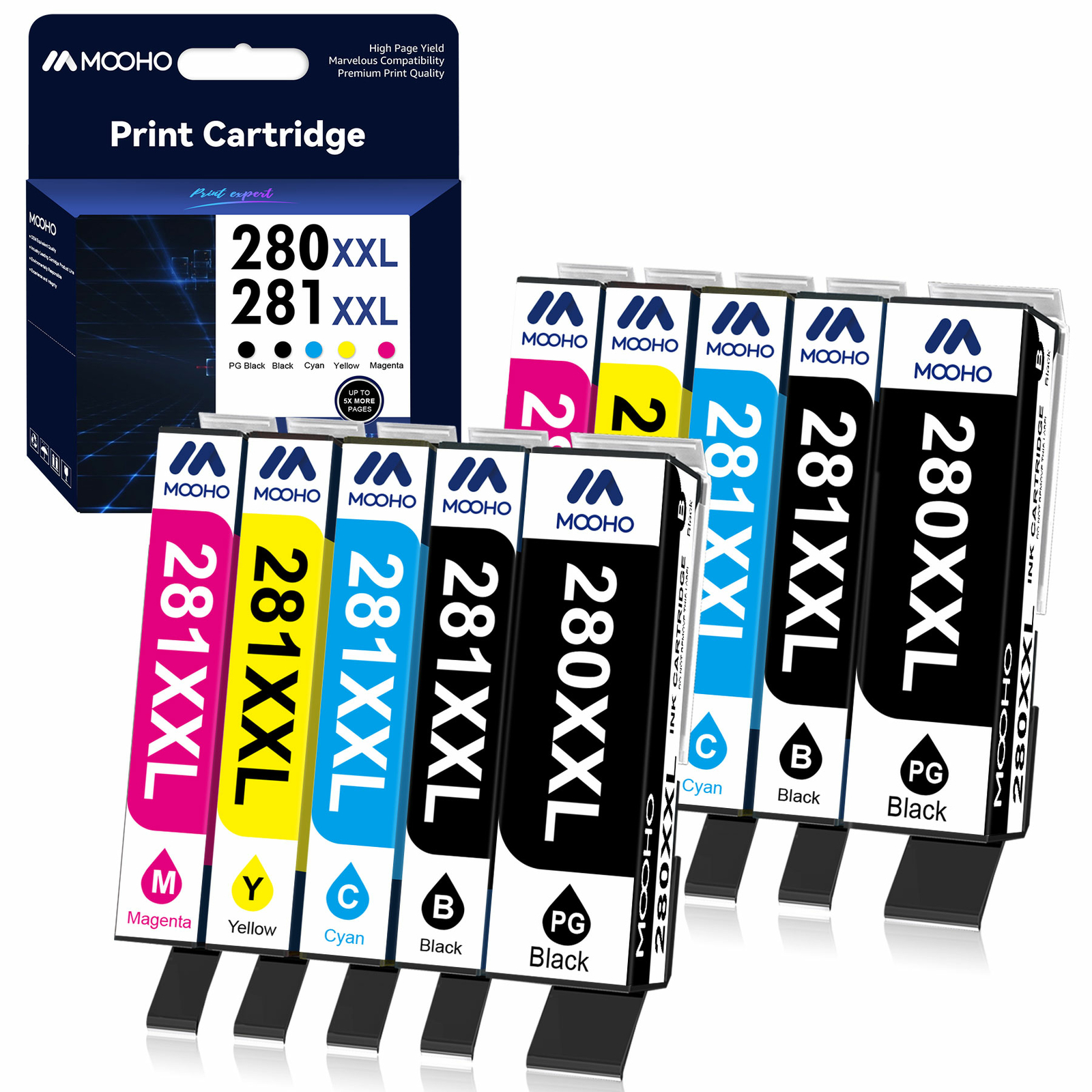 10PK PGI-280 CLI 281 XXL Printer Ink for Canon Pixma TS8322 TS9520 ...