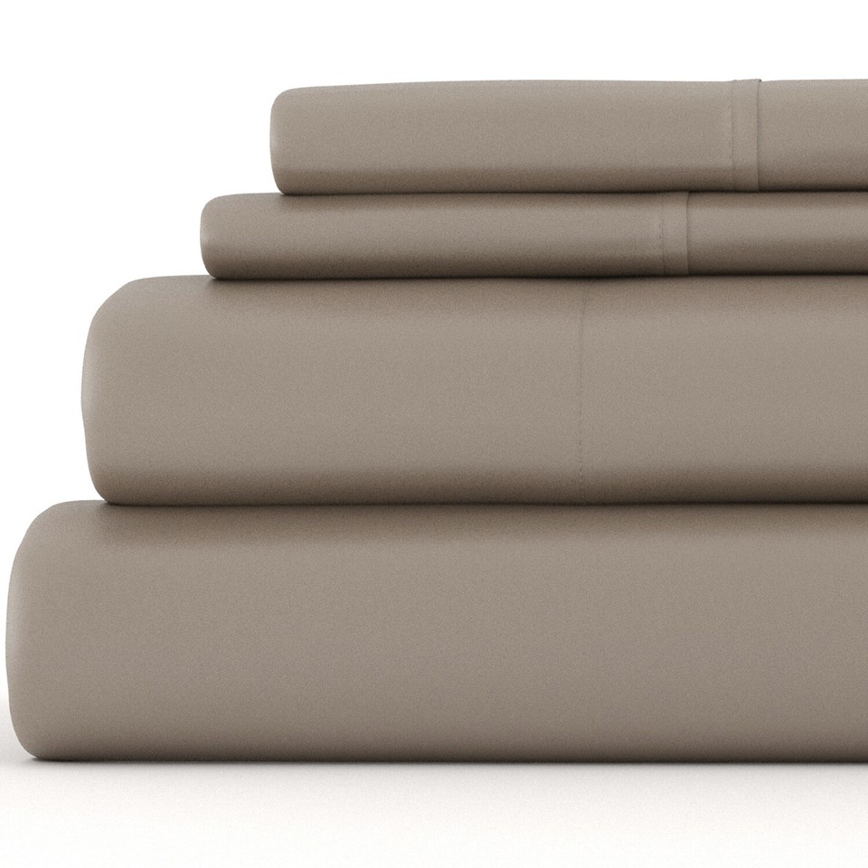Premium 4PC Soft and Breathable Bamboo Sheet Set by Kaycie Gray Hotel ...