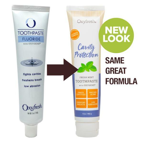 Oxyfresh Toothpaste Fresh peppermint w/ FLUORIDE low abrasion! Cavity ...