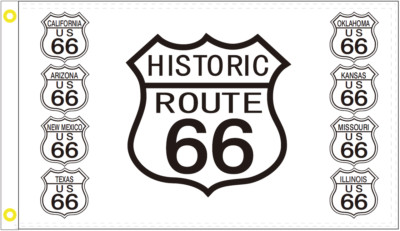 Route 66 Flag Historic Decorative Flag 3x5 Feet | eBay