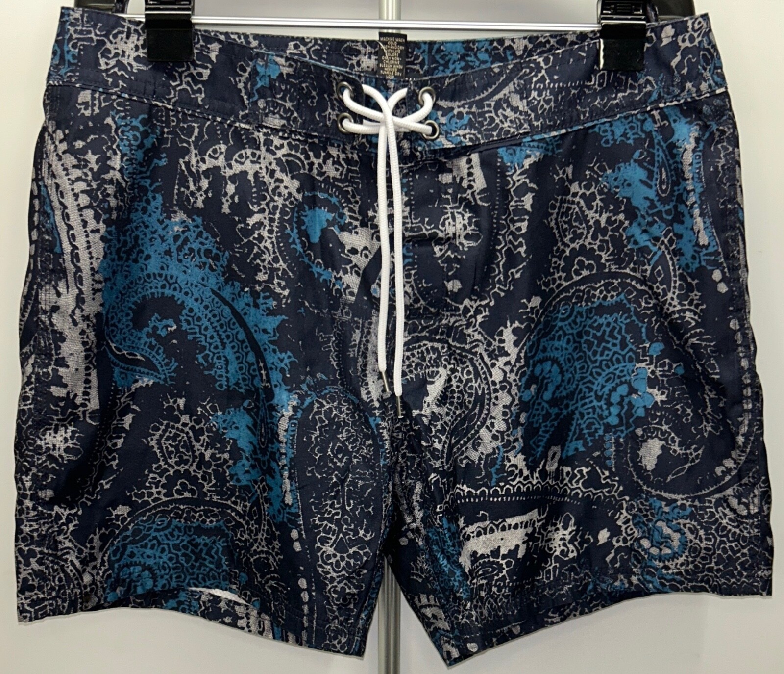 banana republic swim trunks size large paisley | eBay