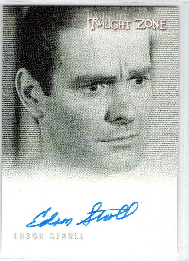 THE COMPLETE TWILIGHT ZONE 50TH ANNIVERSARY A147 EDSON STROLL AUTOGRAPH ...